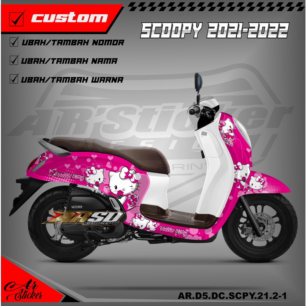 Jual Decal Sticker Scoopy 2021 - 2024 Full Body - Dekal Stiker Motor ...