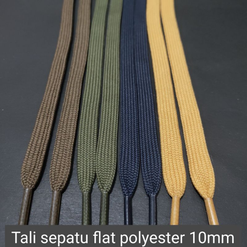 Jual Tali sepatu flat polyester 10mm | Shopee Indonesia