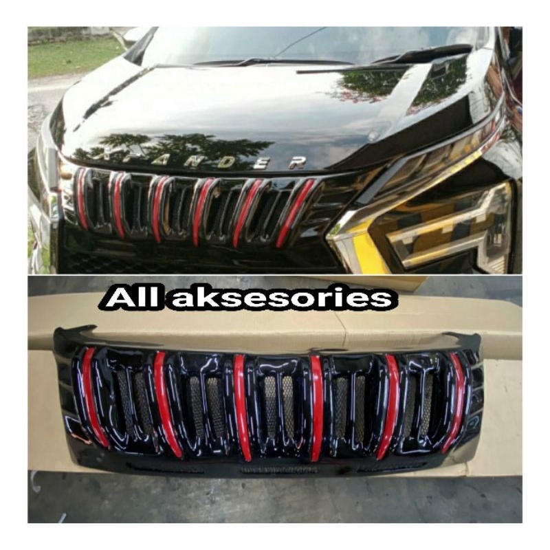 Jual Grill Xpander 2022 Modell Apollo Hitam Glossy | Shopee Indonesia