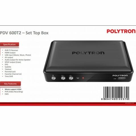 Jual POLYTRON PDV 600 T2 SET TOP BOX DVB T2 / PDV600T2 | Shopee Indonesia
