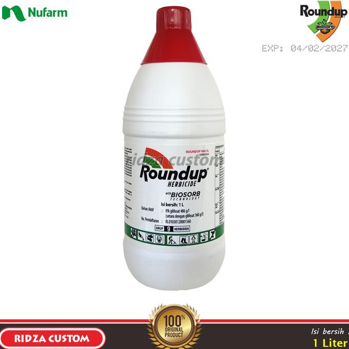Jual Roundup Herbisida 486SL 1 Liter Obat Pembasmi Rumput Liar & Gulma ...