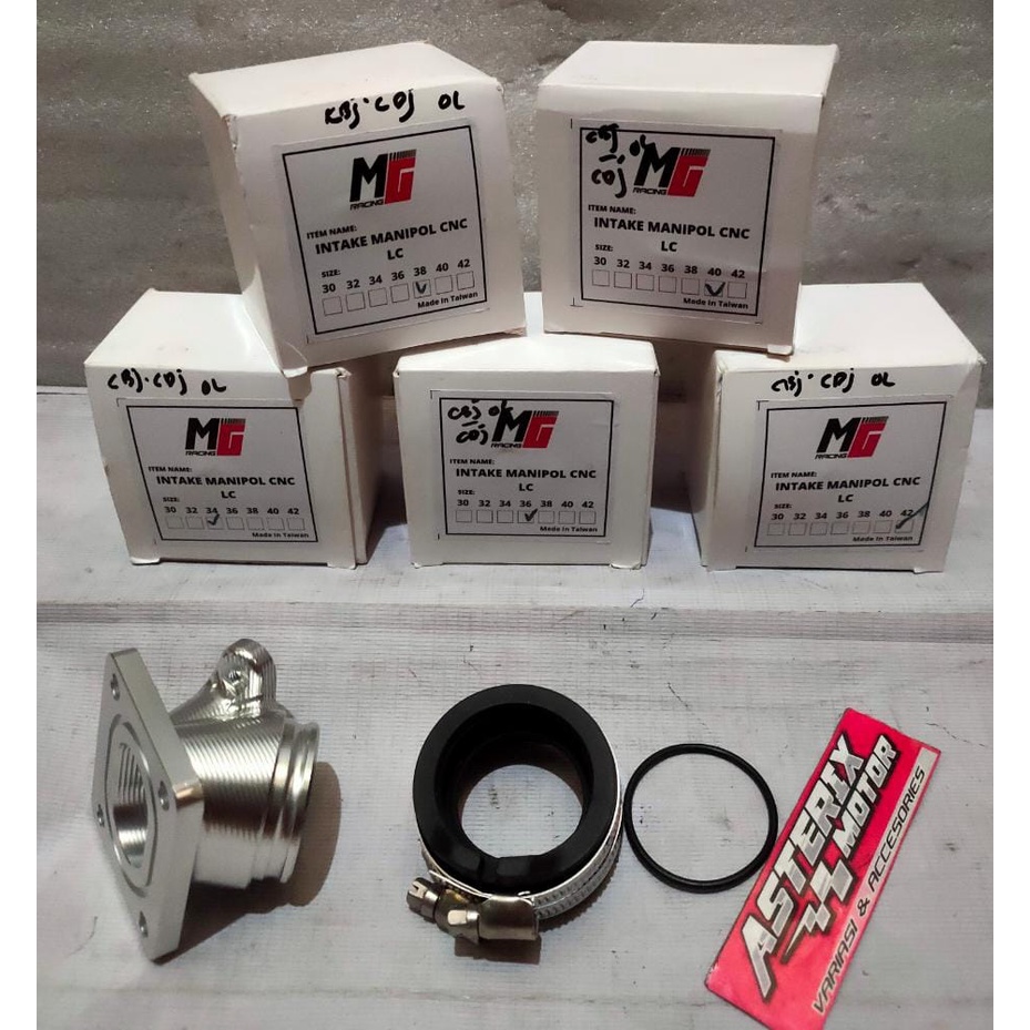 Jual Intake manifoul Manipol Manifol CNC Intake Billet Yamaha MX King MG Racing 34 36 38 40 42 ...