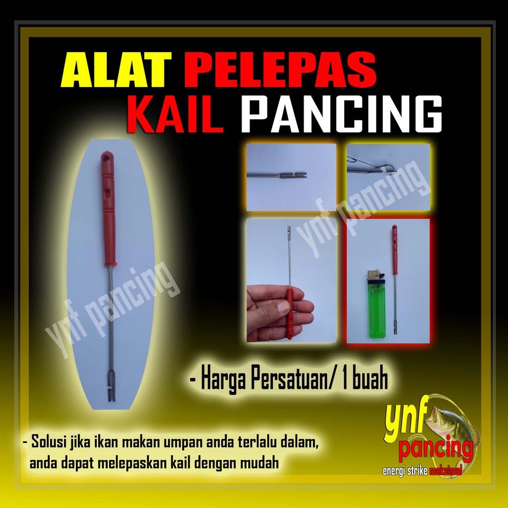 Jual Alat pelepas kail pancing di mulut ikan / Hook Remover (harga 1 ...