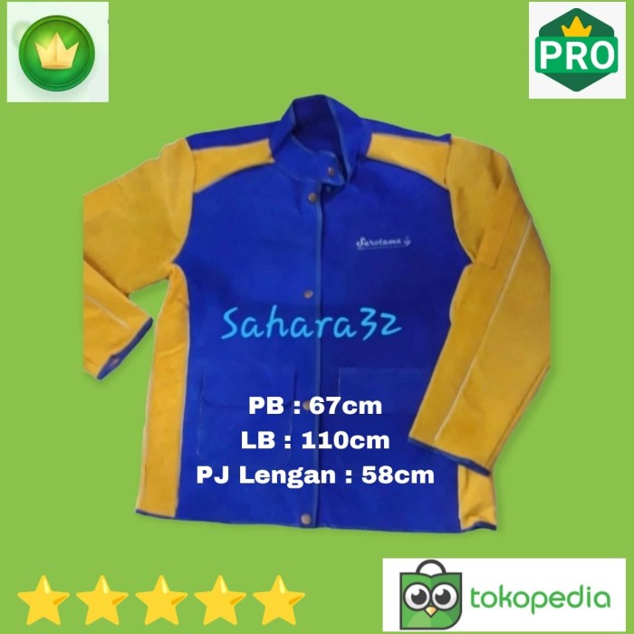 Jual Baju Las / Mirip Gosave / Wearpak Las / Jaket Las Welding Kulit ...
