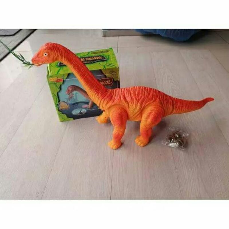 Jual mainan anak DINOSAURUS BESAR LEHER PANJANG, BERTELUR dan makan RUMPUT. | Shopee Indonesia