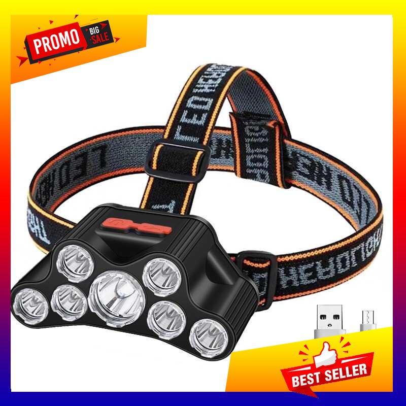 Jual Lampu kepala Senter LED Kepala Headlamp 7 XPG - F-T26 | Shopee Indonesia