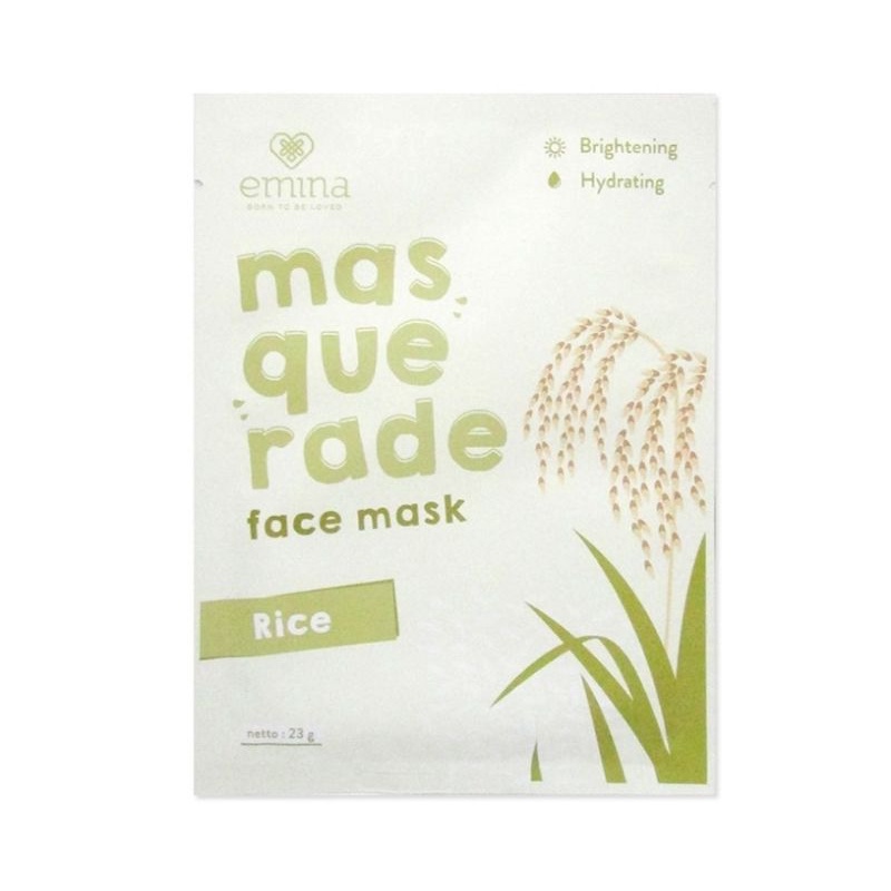Jual Emina Masquerade Face Mask Rice z3G | Shopee Indonesia