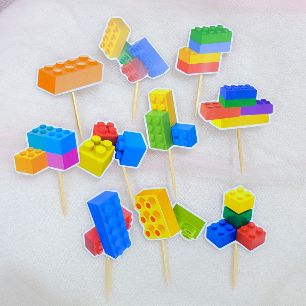 Jual Lego Parcel Topper Cupcake Birthday / Hiasan Kue Ulang Tahun ...