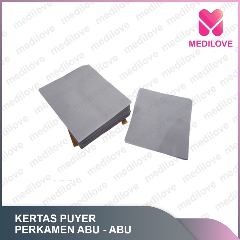 Jual Kertas puyer isi 500 / KERTAS PUYER PERKAMEN / Kertas Obat abu abu ...