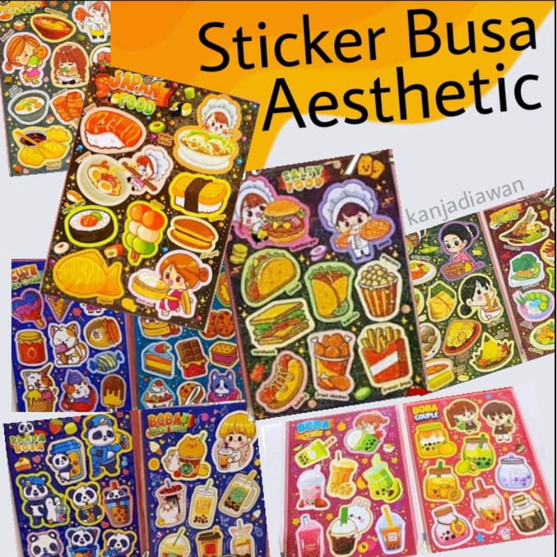Jual Stiker Busa Aesthetic Sticker Viral | Shopee Indonesia