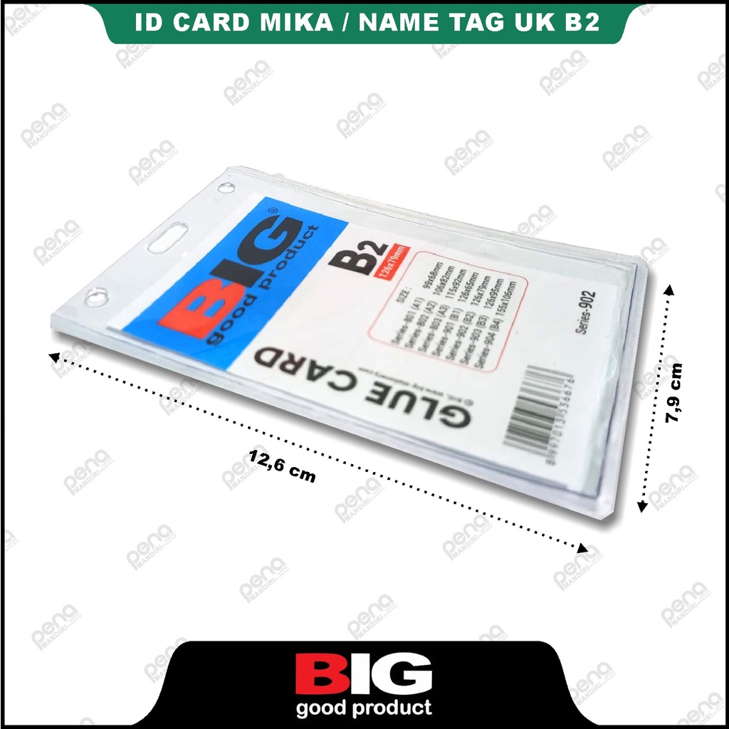 Jual ID CARD Bening B2 Plastik Mika Card Name Tag Holder | Shopee Indonesia