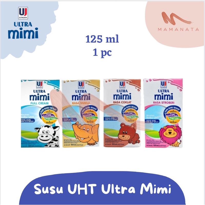 Jual Susu UHT Ultra Mimi 125 ml | Shopee Indonesia