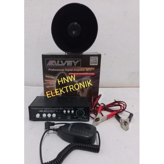 Jual megaphone speaker set ampli alat perekam USB amplifier ALVEY TA ...