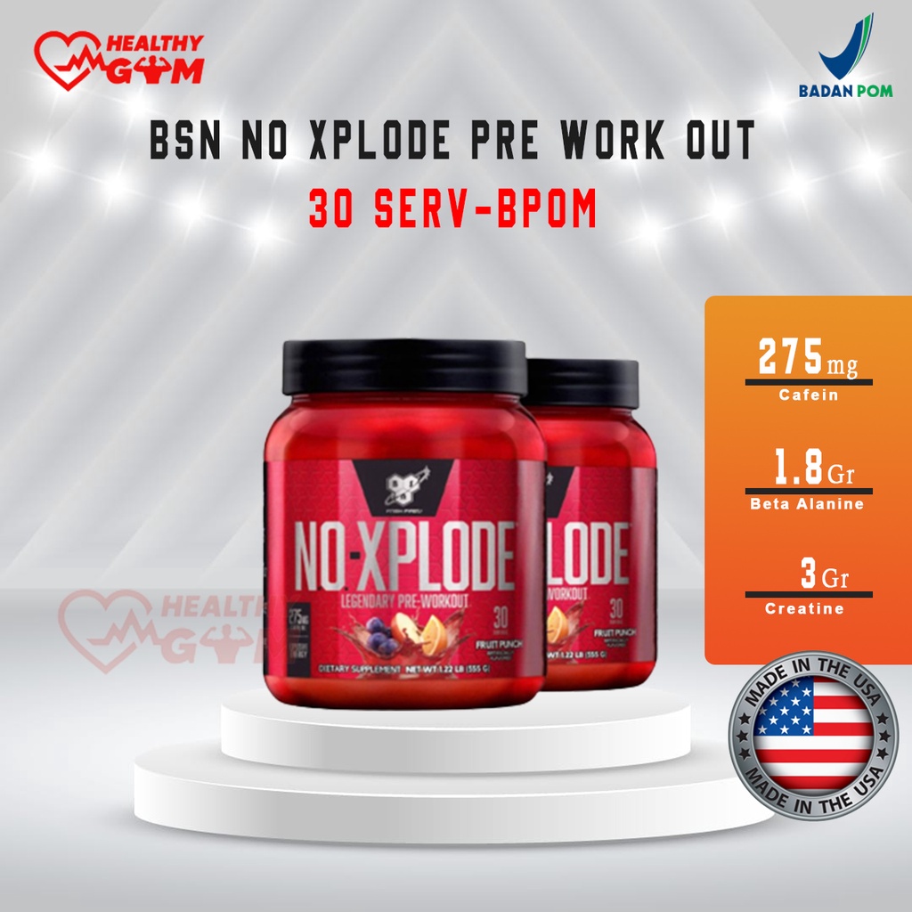 Jual BSN NO Xplode 30 Serving Pre Workout NO Xplode Pre-Workout | Shopee Indonesia