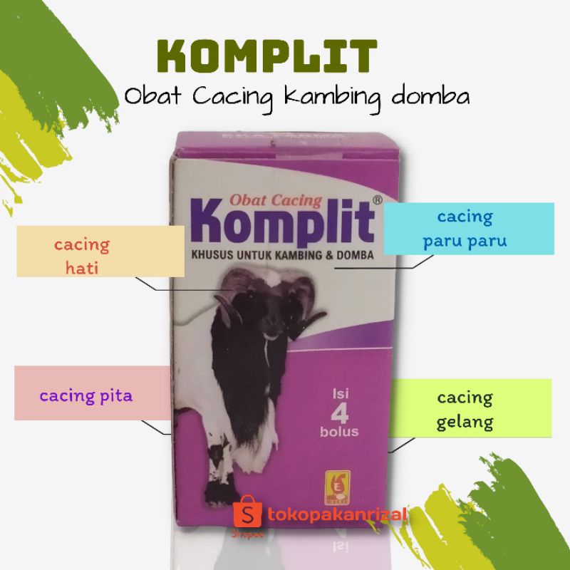 Jual Komplit obat cacing kambing domba isi 4 bolus | Shopee Indonesia