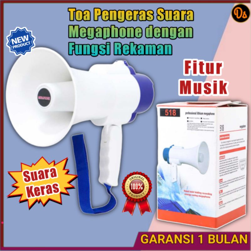 Jual PROMO Toak Megaphone dengan Fungsi Rekaman Toa Megaphone - ZS-518 ...