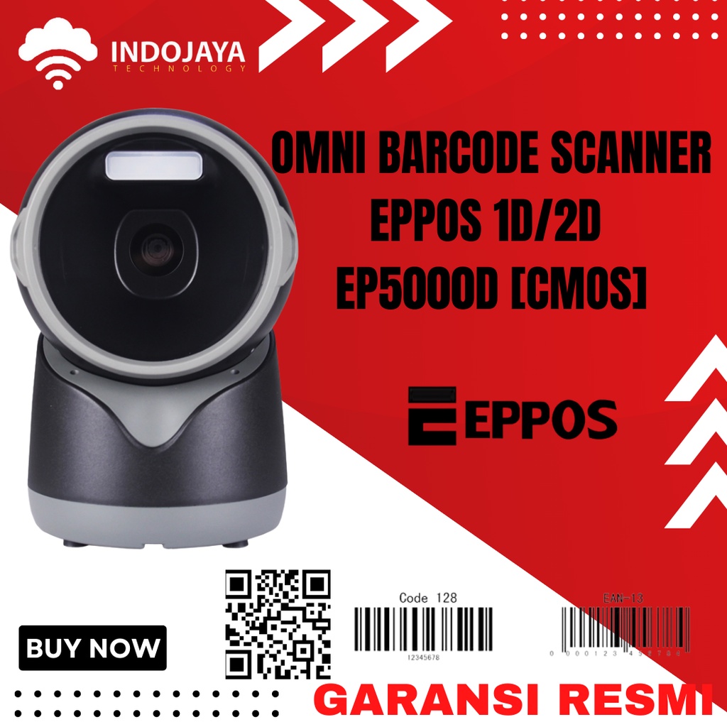 Jual Omni Barcode Scanner EPPOS 1D/2D EP5000D [CMOS]. | Shopee Indonesia