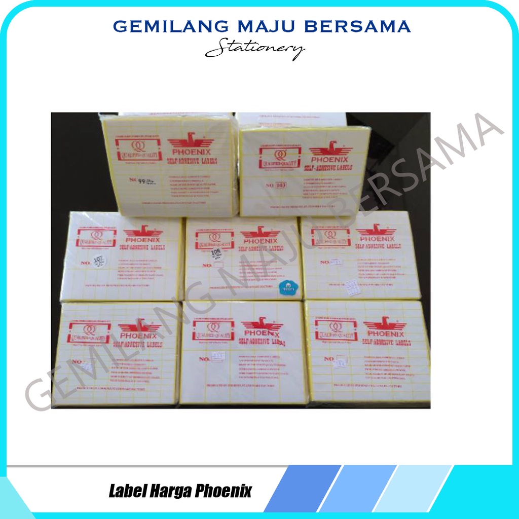 Jual Label Harga / Label Nama Sticker Phoenix | Shopee Indonesia
