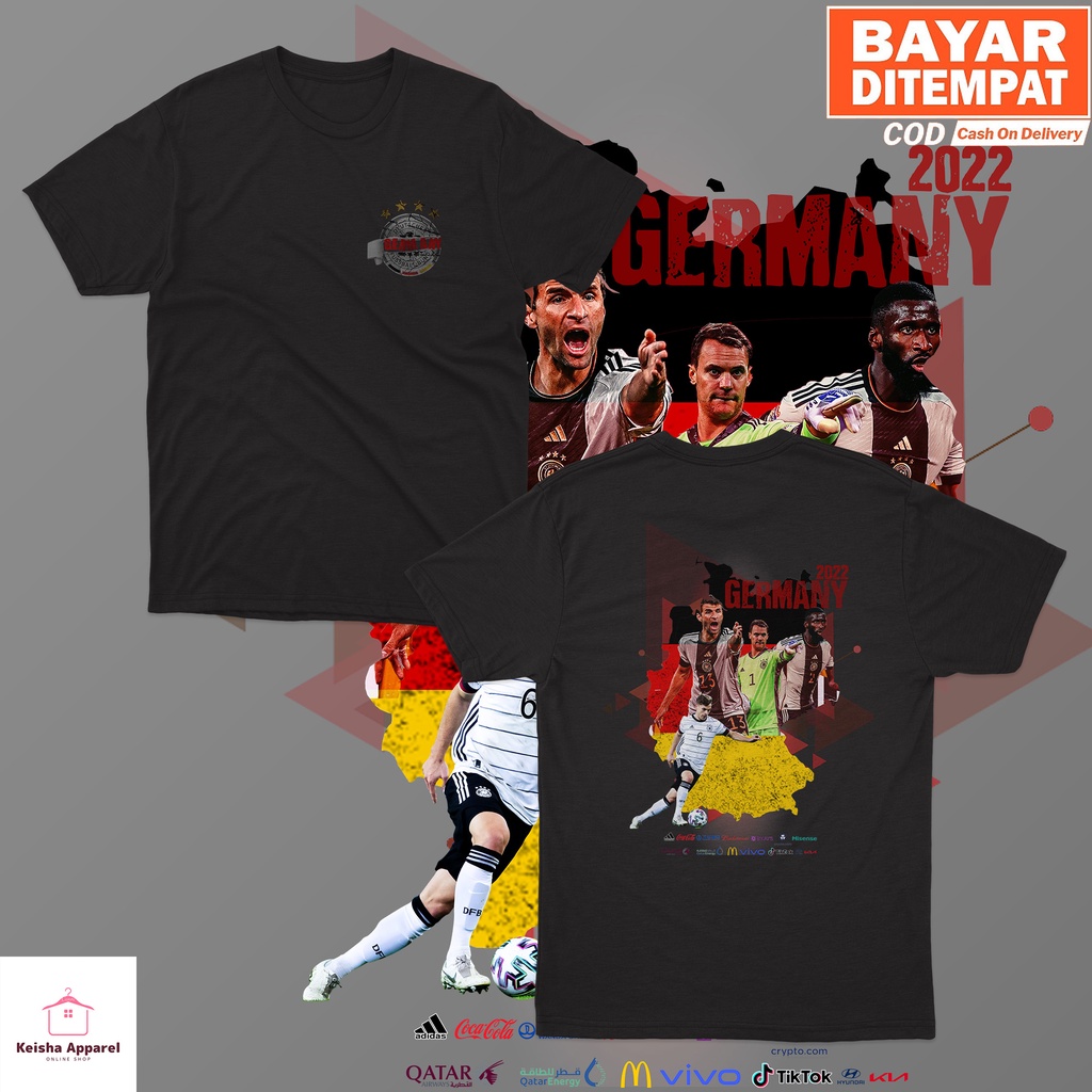 Jual KAOS BAJU WORLD CUP QATAR 2022 JERMAN KAOS PIALA DUNIA 2022 COWOK ...