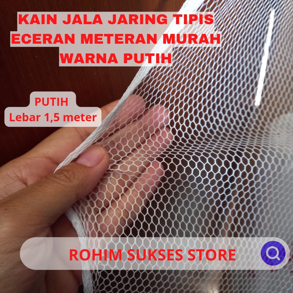 Jual KAIN JALA Jaring Tipis Eceran Meteran Murah | Shopee Indonesia