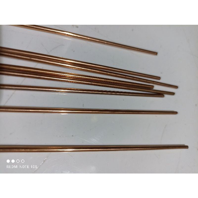 Jual perak las tembaga bulat panjang 50cm diameter 1mm | Shopee Indonesia