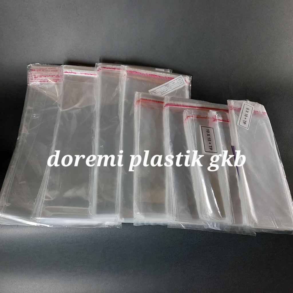 Jual Plastik OPP Seal / plastik undangan / plastik bening ada lem / plastik sendok / plastik ...