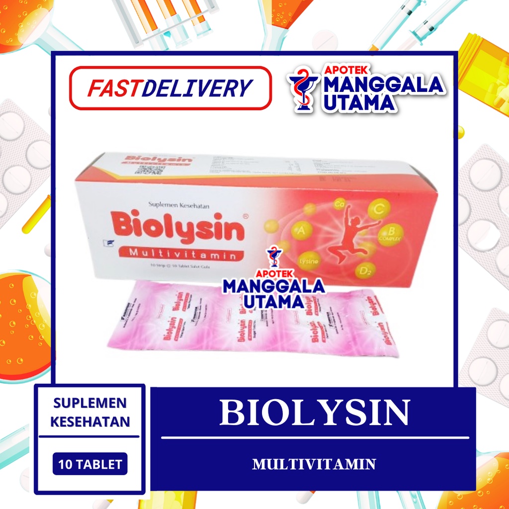 Jual BIOLYSIN PER STRIP ISI 10 TABLET | Shopee Indonesia