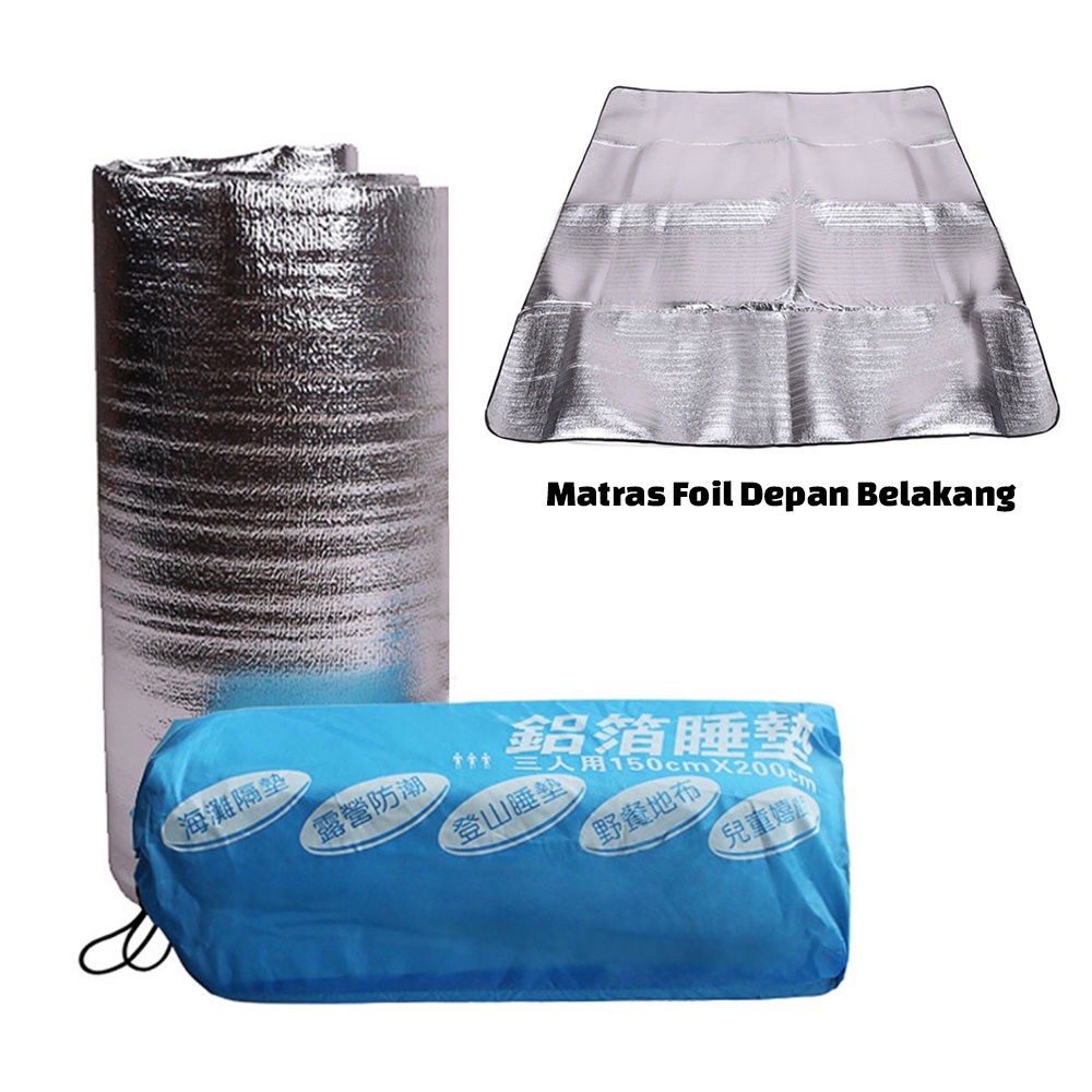 Jual Matras Gunung / Matras Camping Aluminium Foil SUPER TEBAL Bisa ...