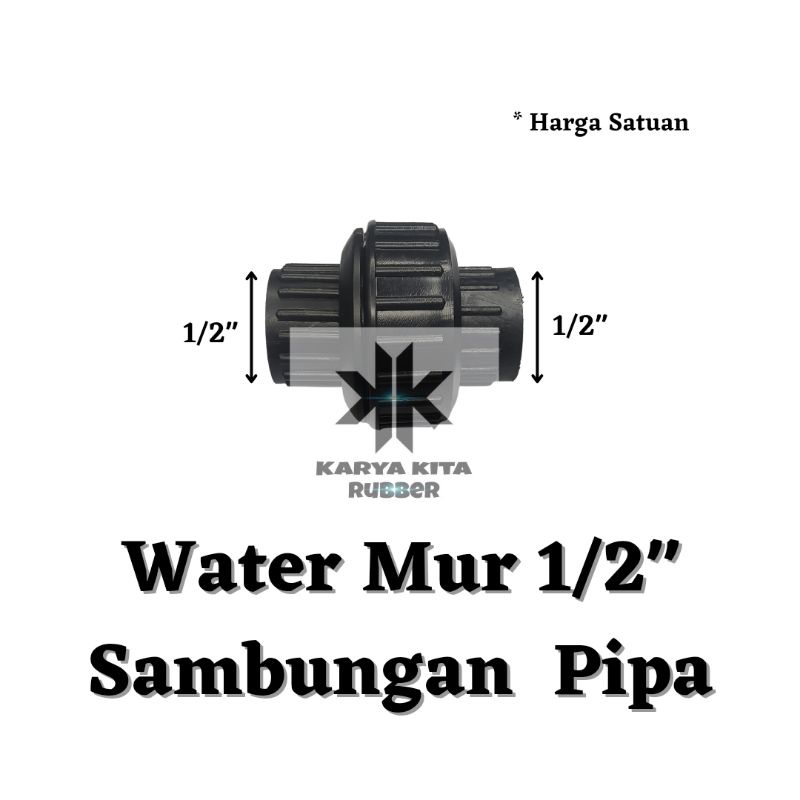 Jual Water Mur 1/2 Inch Sambungan Pipa / Union Socket Water moor ...