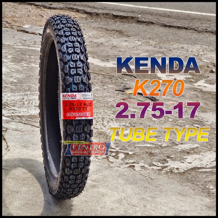 Jual KENDA K270 275-17 Tube type.Ban Dual purpose classic model tracker ...