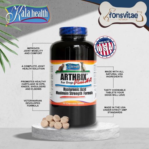 Jual Arthrix Plus HA 90 tablet - Vitamin Tulang Sendi Anjing Kucing ...