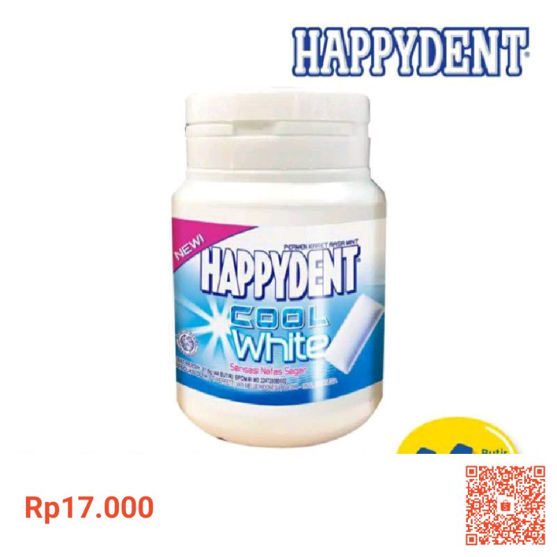 Jual Happydent cool white botol isi 44 butir | Shopee Indonesia Jual Happydent cool white botol isi 44 butir | Shopee Indonesia