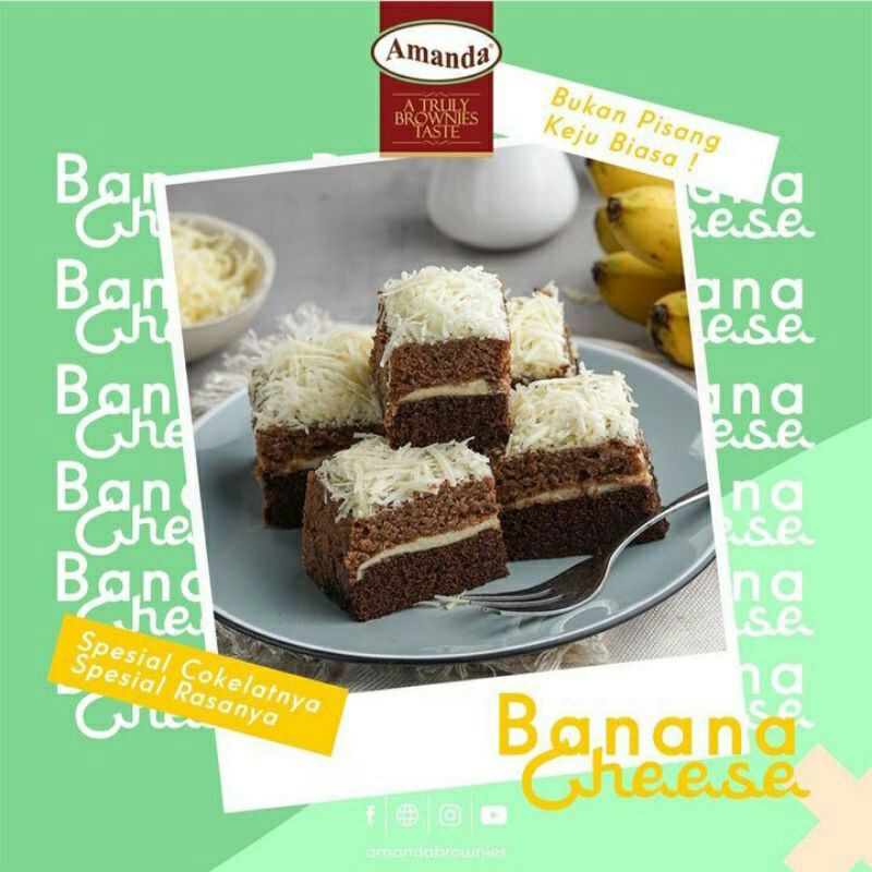 Jual Amanda Brownies Banana Cheese Kukus Pisang Keju | Shopee Indonesia