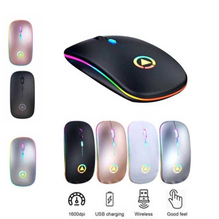 Jual Mouse Wireless Gaming Silent A2 RGB | Shopee Indonesia