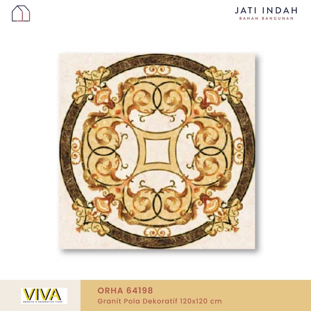 Jual Viva ORHA 64198 Granite Lantai Pola Decorative 120x120 cm / Granit ...