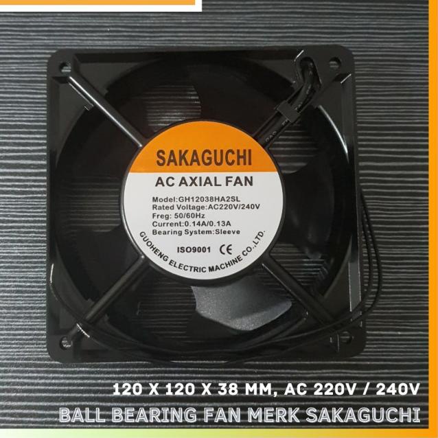 Jual Fan Panel Sakaguchi 12cm Sleeve Bearing AC 220v Kipas Pendingin ...