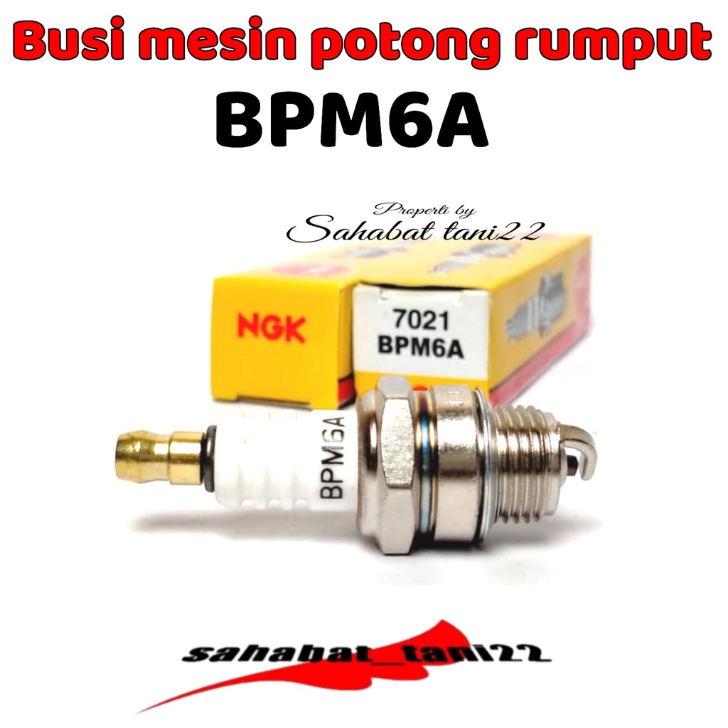 Jual Busi Mesin Potong Rumput BPM6A Busi Mesin Rumput Busi BPM6A N.G.K Alat Penyiang Gulma ...