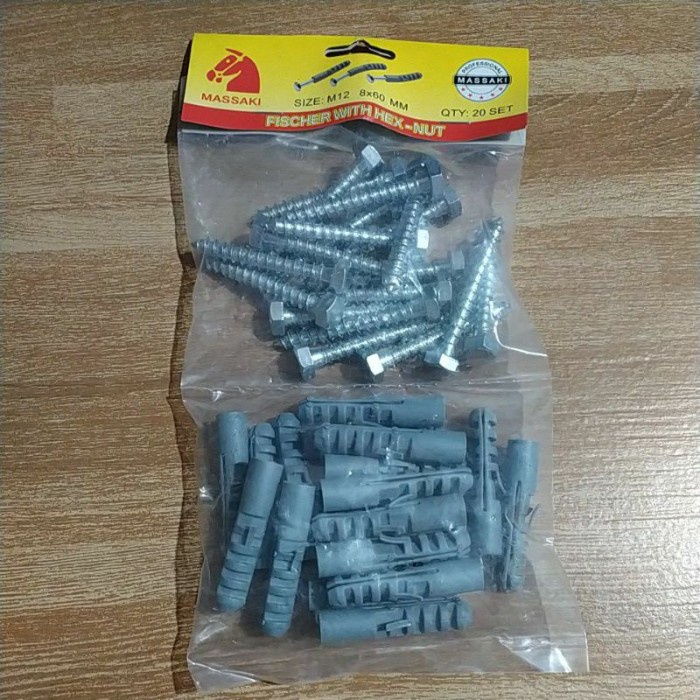 Jual fisher m12 set baut fisher baut lengkap | Shopee Indonesia