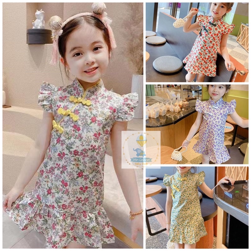 Jual [Mr.Gabor] Cheongsam baju imlek anak perempuan 1 - 7 tahun / Qipao ...