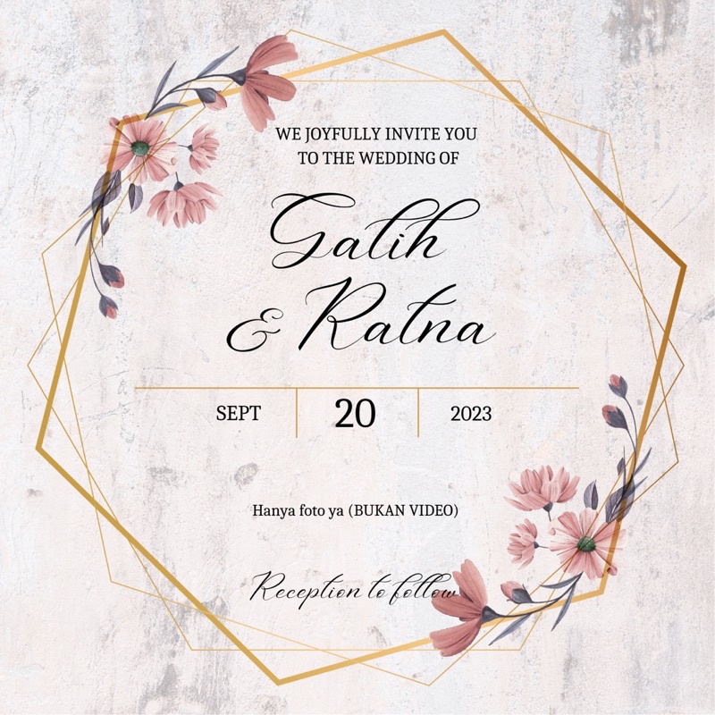 Jual Undangan Digital Lamaran atau Nikahan | Shopee Indonesia