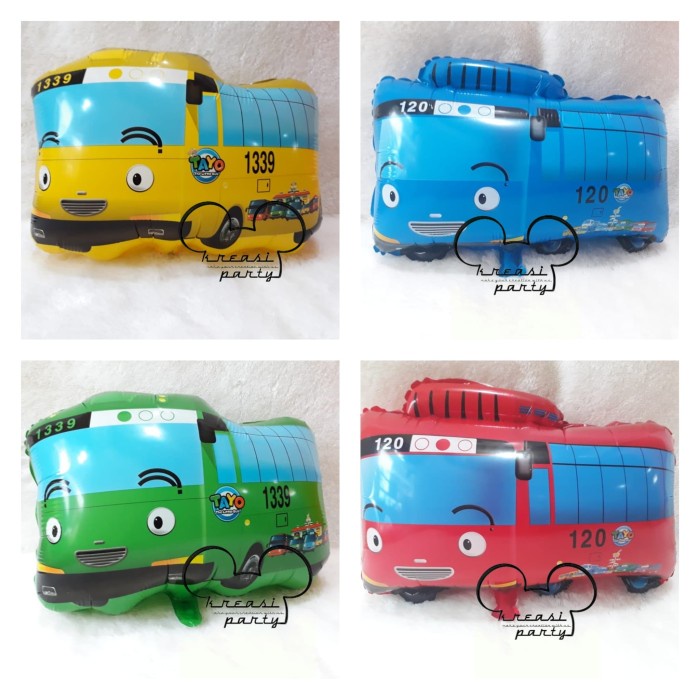Jual Balon Tayo / Balon Foil Tayo / Balon Bus Tayo / Balon Karakter ...