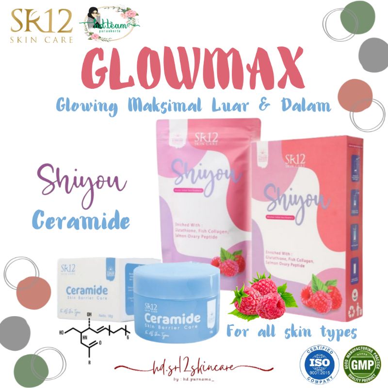 Jual PAKET GLOWMAX SR12 Shiyou Minuman Collagen Serbuk Rasa Raspberry ...