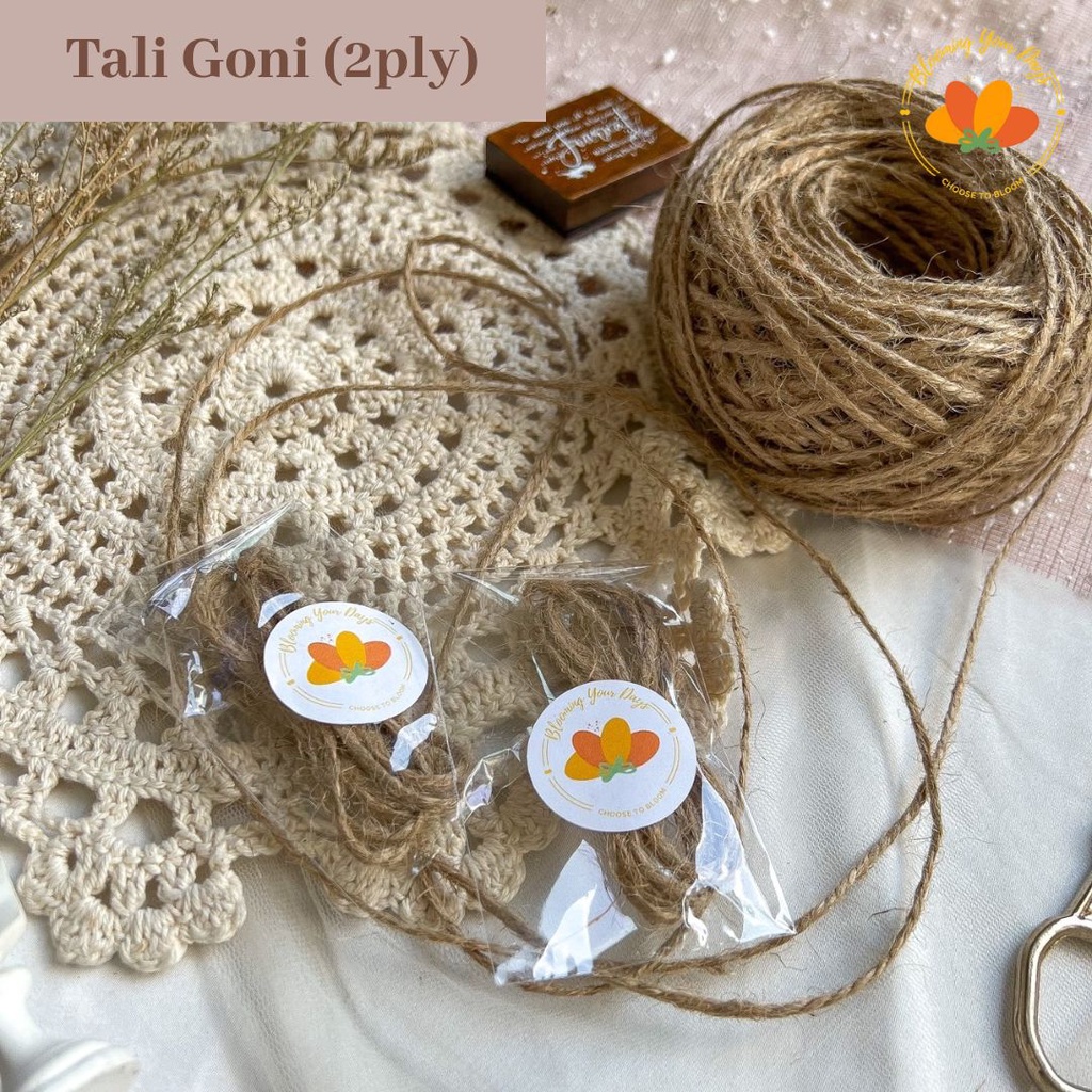 Jual bloomingyourdays tali goni rami undangan kartu ucapan benang ...