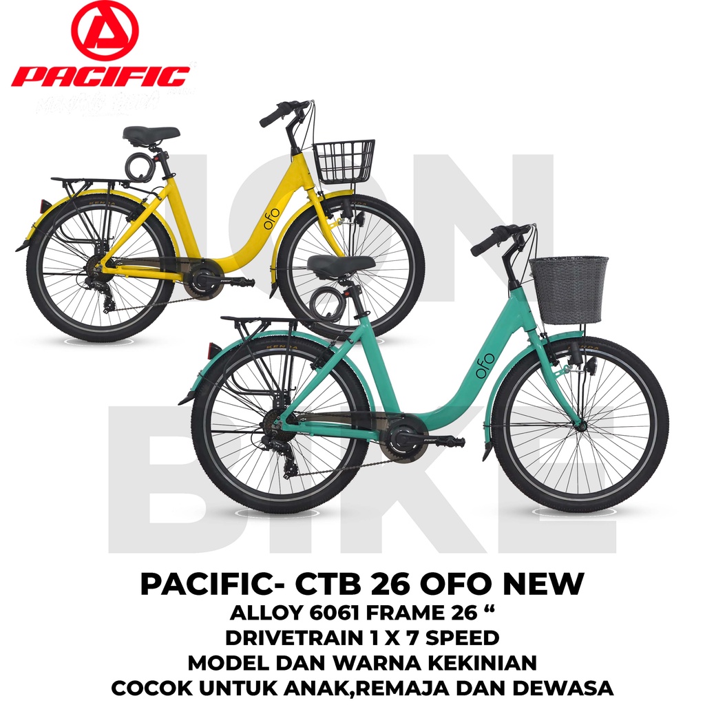 Jual Sepeda City Bike 26 Pacific OFO Alloy Mini Classic Commuter ...