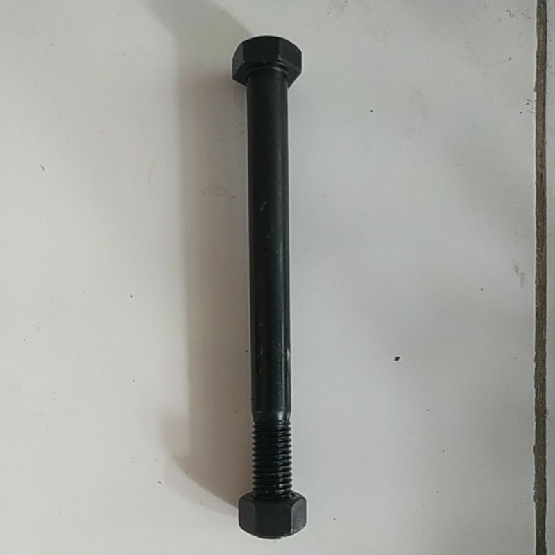 Jual baut mur baja hitam 8.8 M 18 x 200 mm pitch 2.5 ( kasar ) kunci 27 panjang 20 cm | Shopee ...