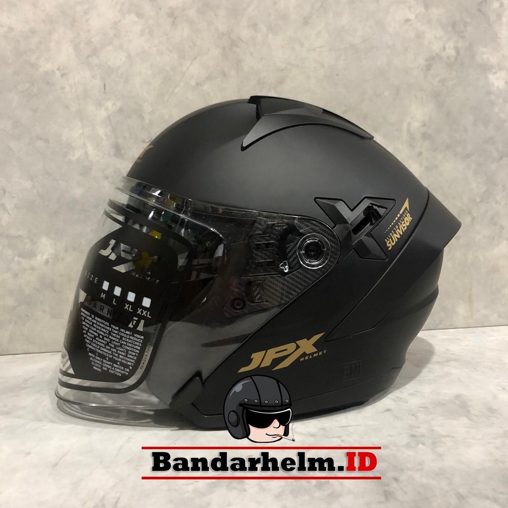 Jual Helm JPX Nova X Solid Black Doff | Shopee Indonesia