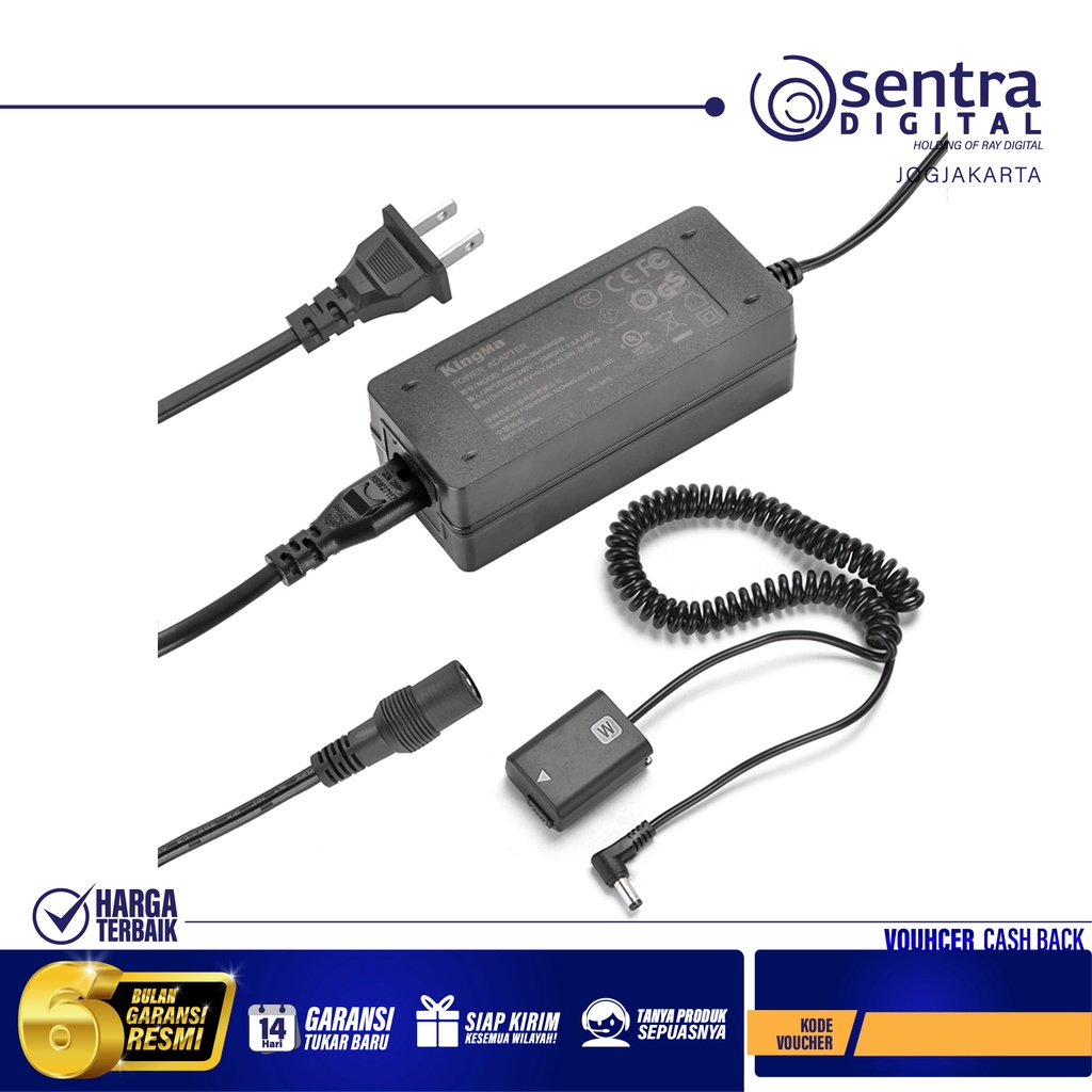 Jual Kingma Dummy Battery + EU Plug Power Adaptor DR-FW50 | Shopee ...