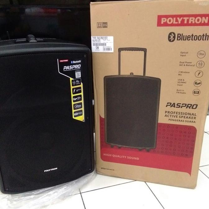 Jual PRODUK- SPEAKER PORTABLE POLYTRON PAS PRO 15F3 BLUETOOTH INDOOR ...