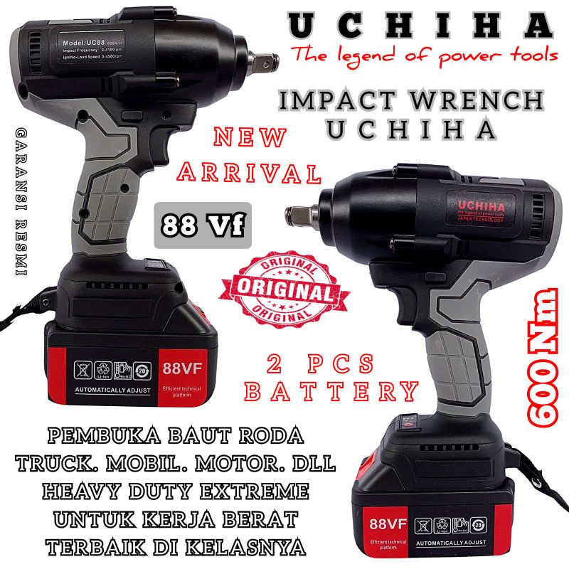 Jual Impact wrench 48vf uchiha mesin pembuka baut ban roda mobil motor ...