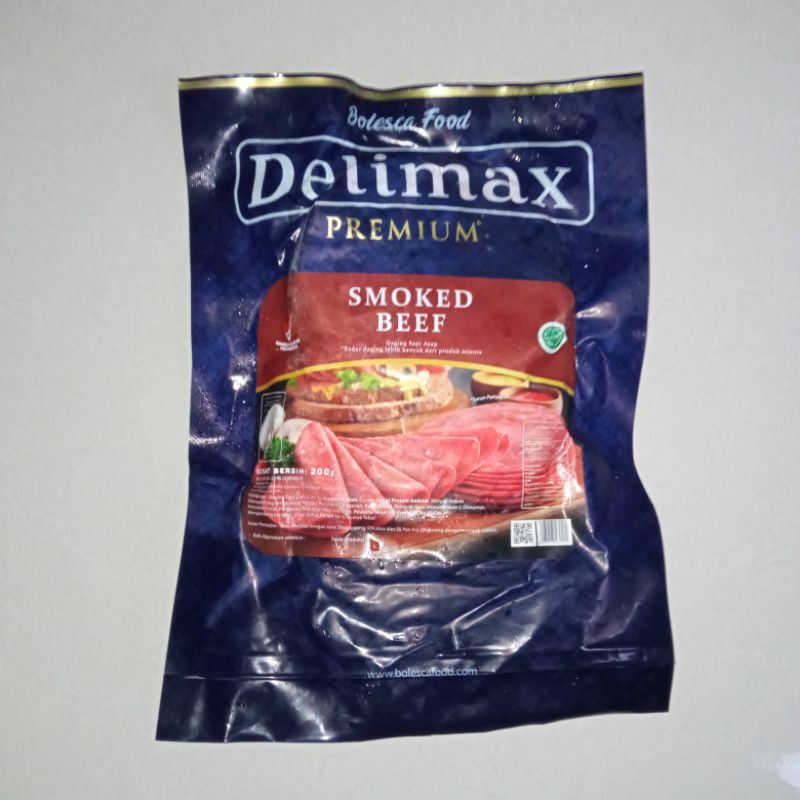 Jual DELIMAX Premium Smoked Beef 200 gram | Shopee Indonesia